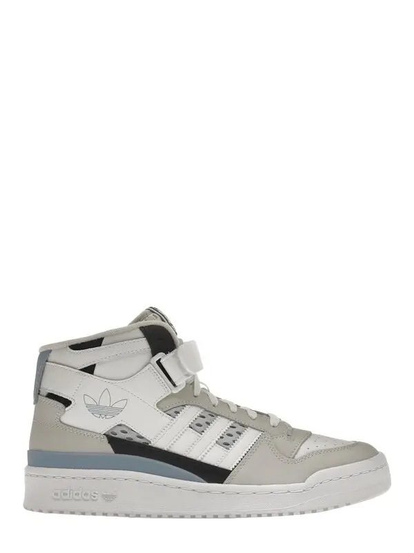 Adidas Forum Mid Sneakers - White/ambient Sky Blue/core Black