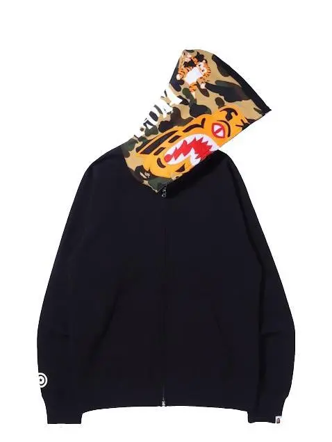 BAPE Tiger Full Zip Hoodie - Black