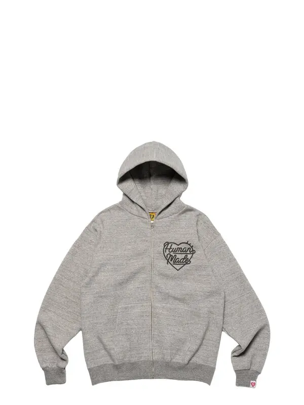 HUMAN MADE Heart Zip-up Hoodie - Grey