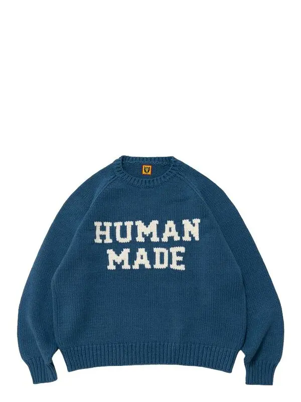 HUMAN MADE Rabbit Raglan Knit Sweater - Blue