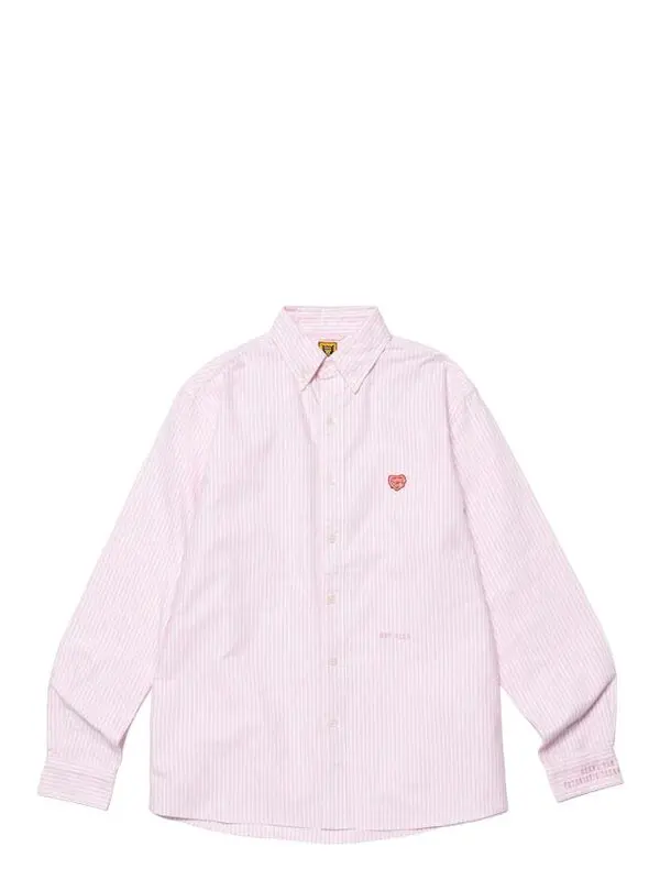 HUMAN MADE Stripe B.d Long Sleeve Shirt - Pink