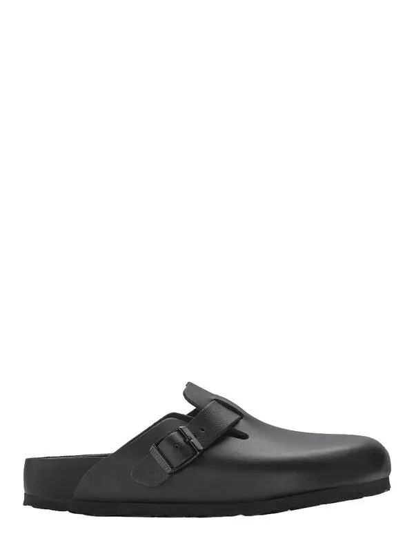 BIRKENSTOCK Boston Exquisite Leather Clogs - Black