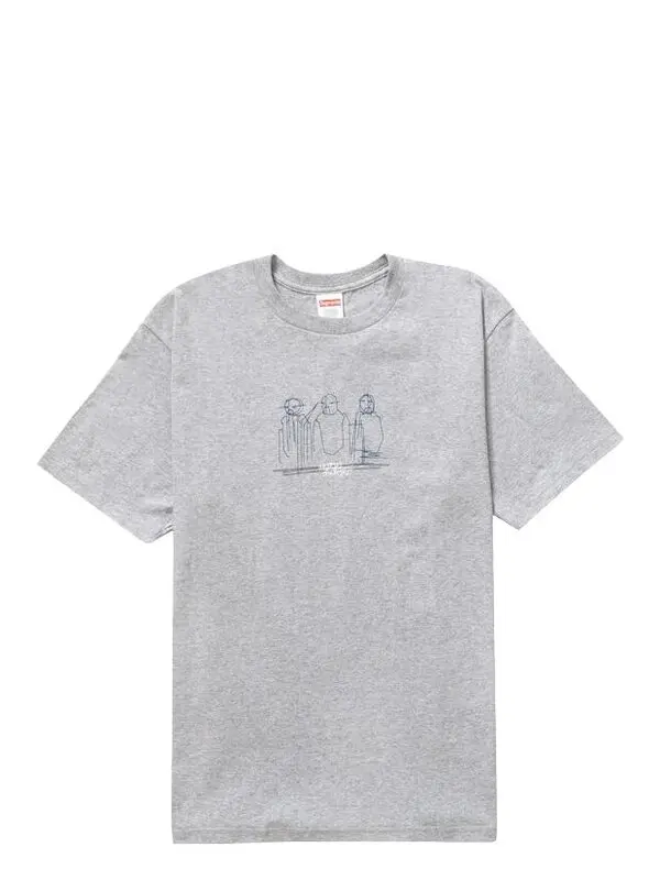 Supreme Three Kings Tee Shirt - Heather Grey