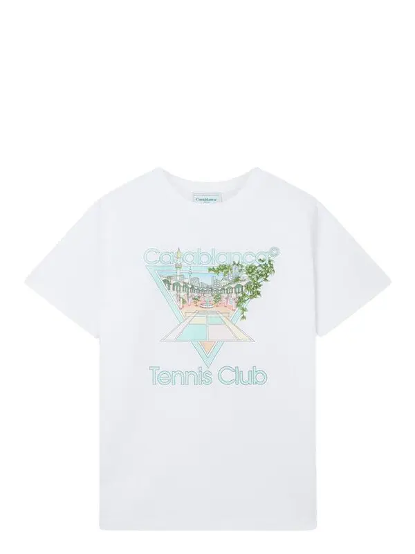 Casablanca Tennis Club Icon T-shirt - White