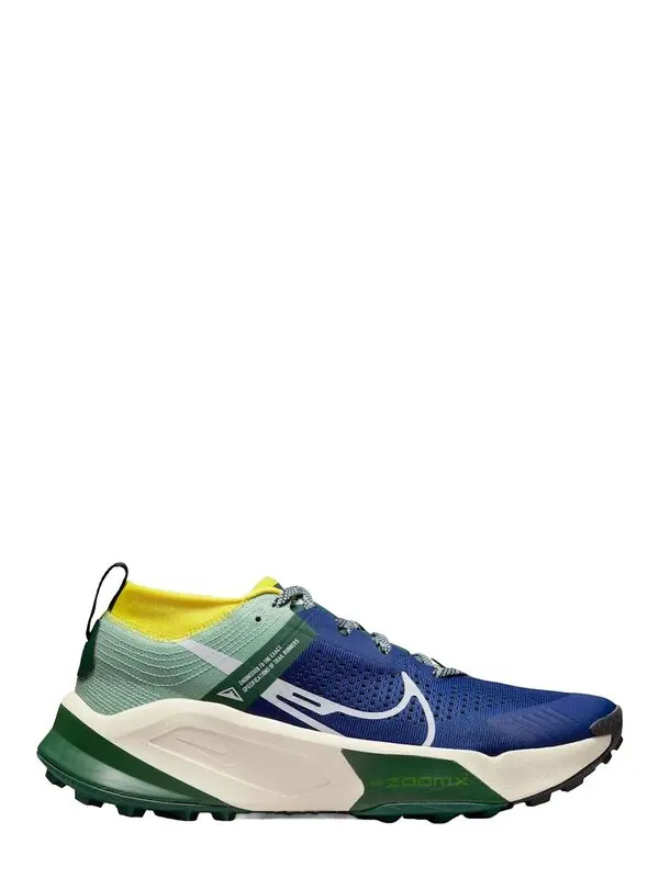 Nike Zoomx Zegama Trail Sneakers - Deep Royal Blue/yellow Strike/coconut Milk