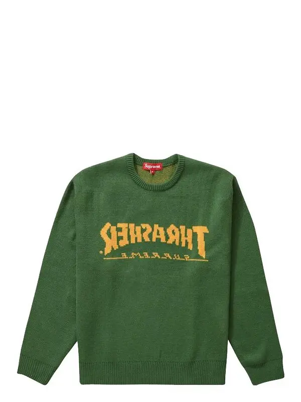 Supreme Thrasher Sweater - Green