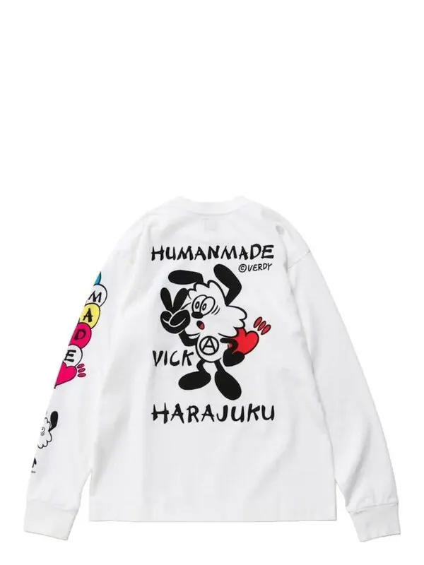 HUMAN MADE X Verdy Vick Long Sleeve T-shirt - White