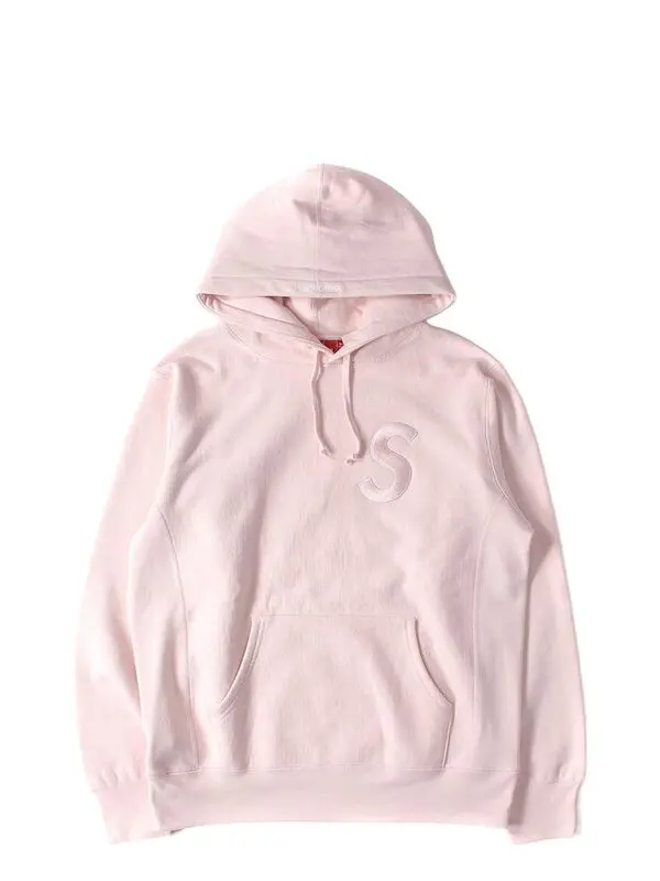Supreme Tonal S Logo Hoodie - Pale Pink