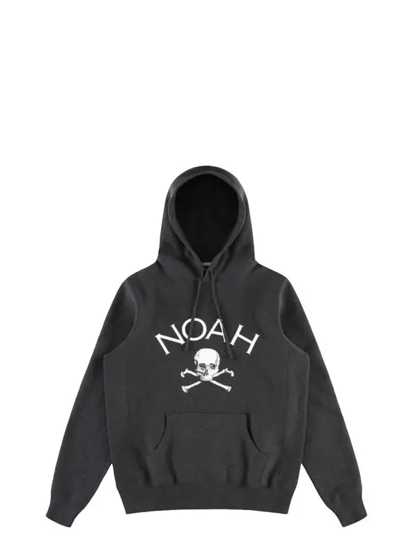 NOAH Jolly Roger Hoodie - Charcoal Heather