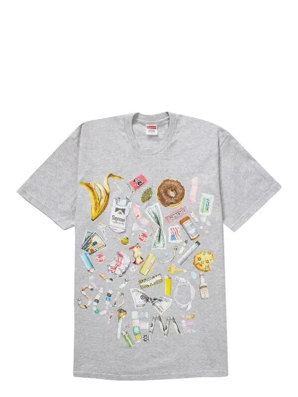 Supreme Trash Tee Shirt - Ash Grey