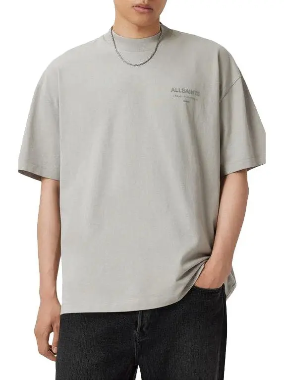 ALLSAINTS Xander Crewneck T-shirt - Carbon Grey