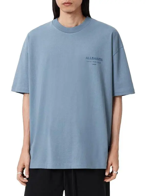 ALLSAINTS Xander Crewneck T-shirt - Coastline Blue