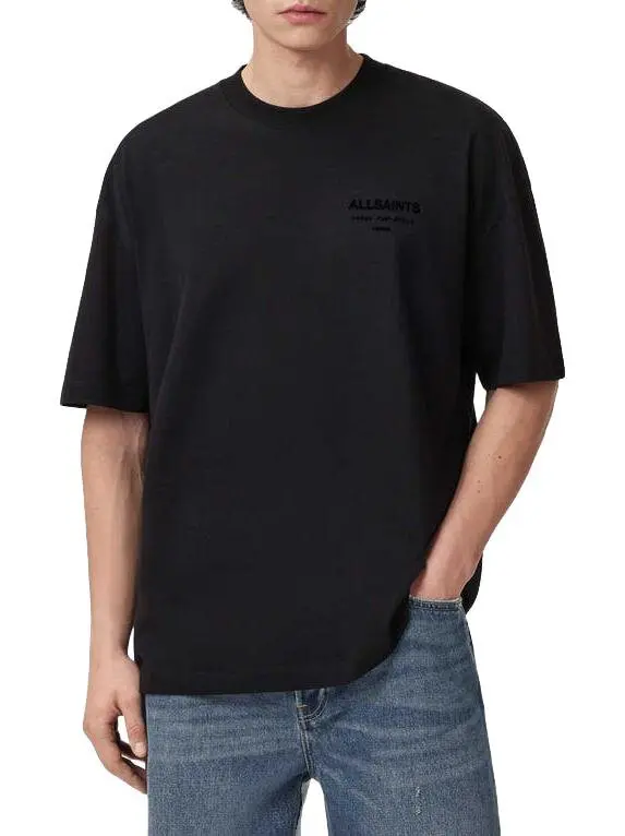 ALLSAINTS Xander Crewneck T-shirt - Jet Black