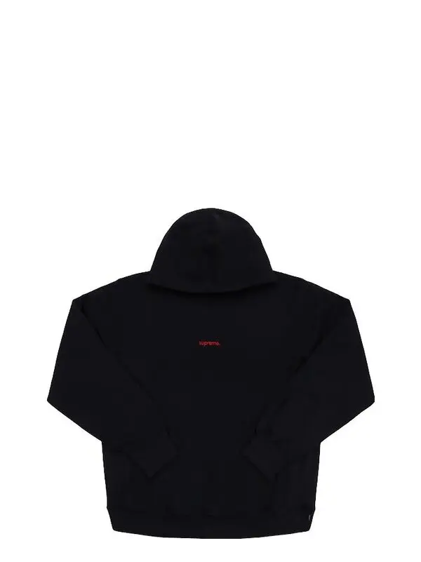 Supreme Trademark Hooded Sweatshirt - Black