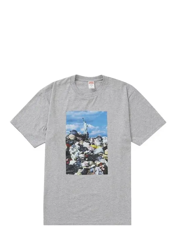 Supreme Trash Tee Shirt - Heather Grey