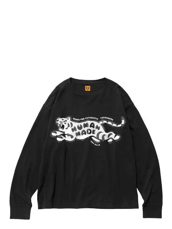 HUMAN MADE Tiger Long Sleeve T-shirt - Black