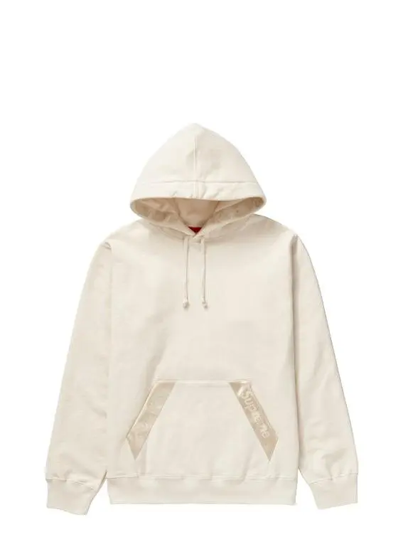 Supreme Tonal Webbing Hooded Sweatshirt - Natural