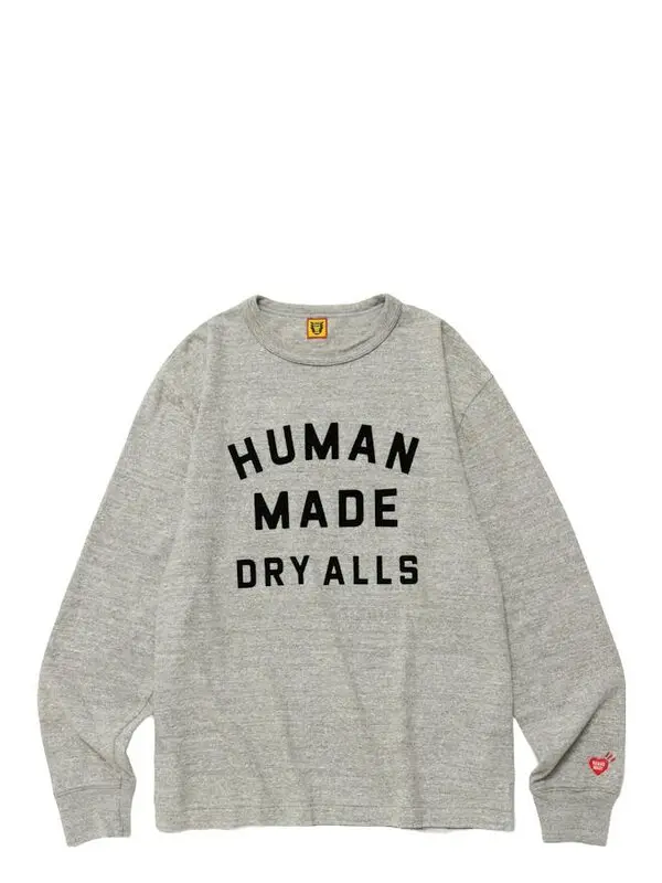 HUMAN MADE Graphic Long Sleeve T-shirt - Grey