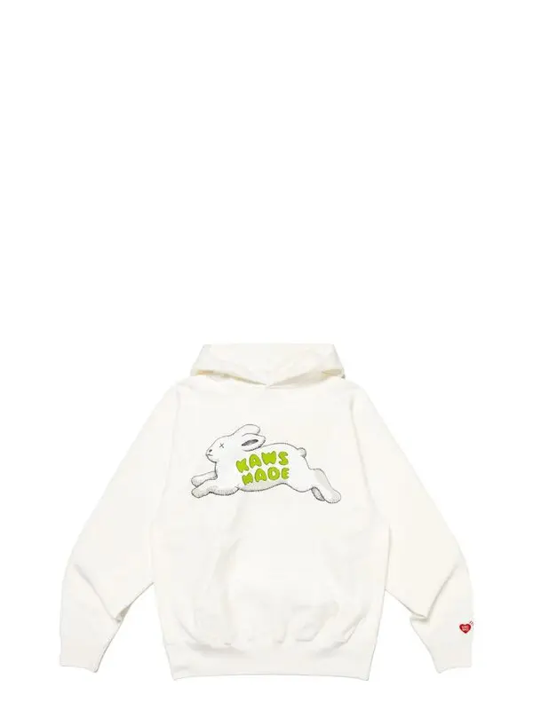 HUMAN MADE X Kaws Printed Hoodie - White
