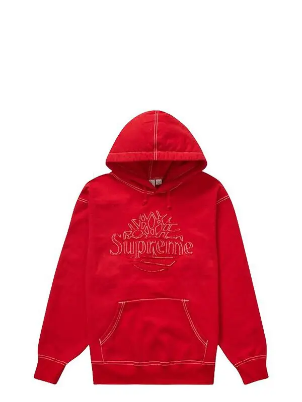 Supreme Timberland Hooded Sweatshirt - Red