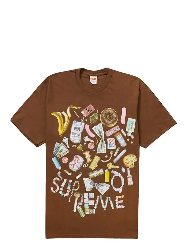 Supreme Trash Tee Shirt - Brown