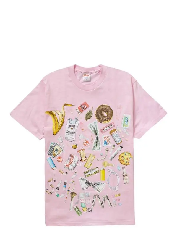 Supreme Trash Tee Shirt - Light Pink