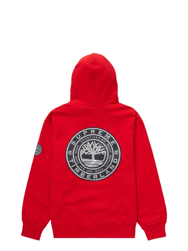 Supreme Timberland Hooded Sweatshirt - Red