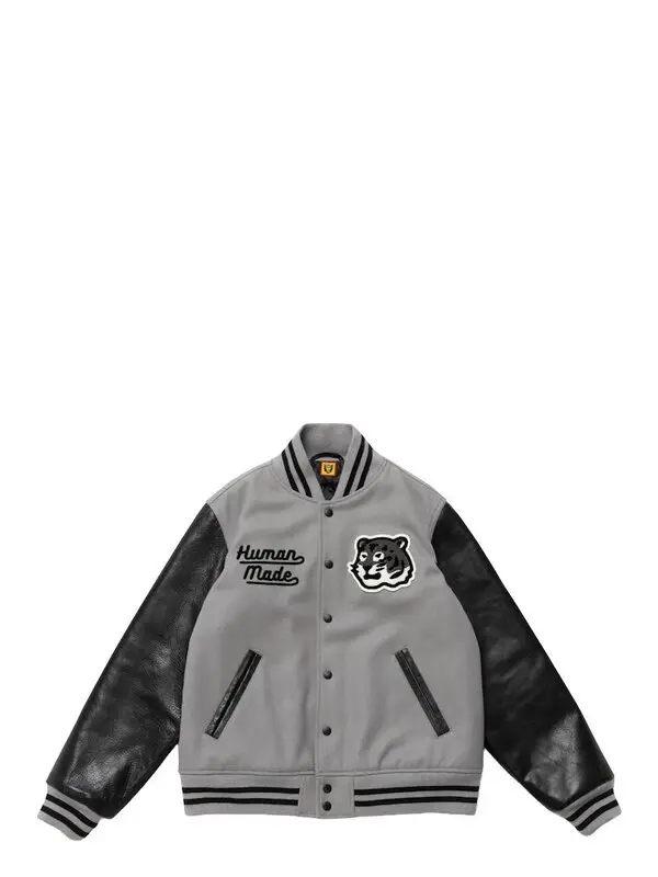 HUMAN MADE Varsity Jacket - Grey