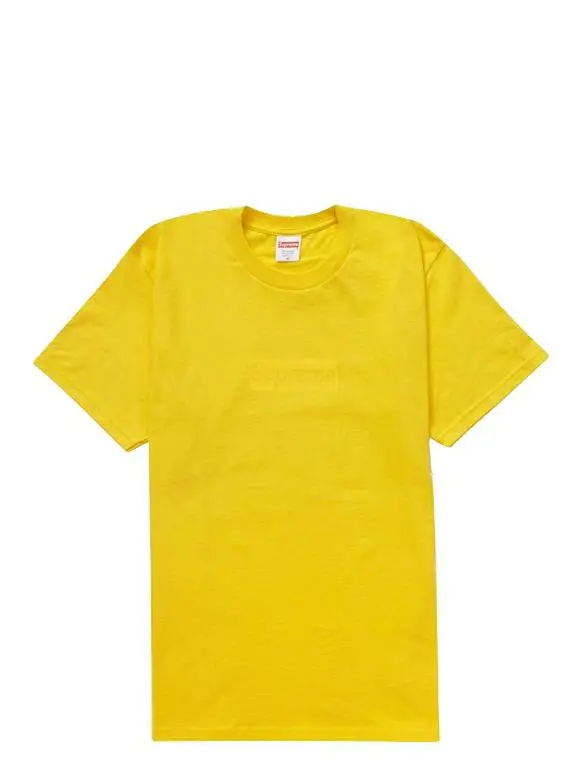 Supreme Tonal Box Logo Tee Shirt - Yellow