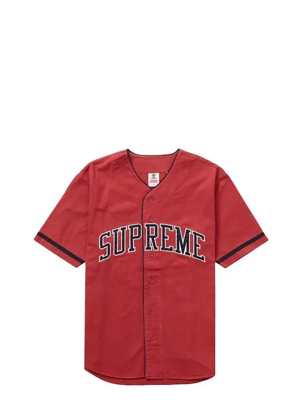Supreme Timberland Baseball Jersey - Red