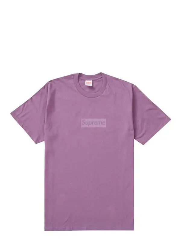 Supreme Tonal Box Logo Tee Shirt - Dusty Purple