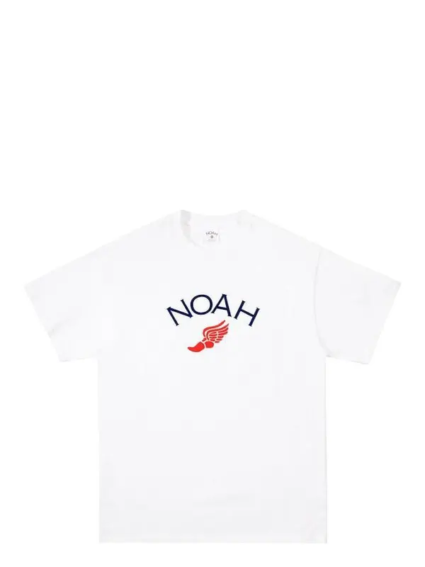 NOAH Winged Foot Logo Tee Shirt - White