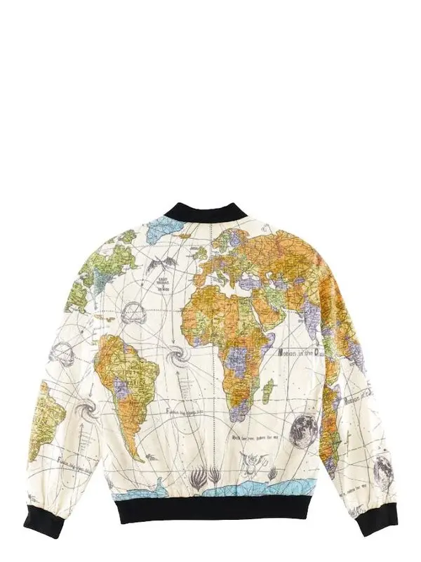SAINT MXXXXXX X Dr. Woo World Map Jacket - White
