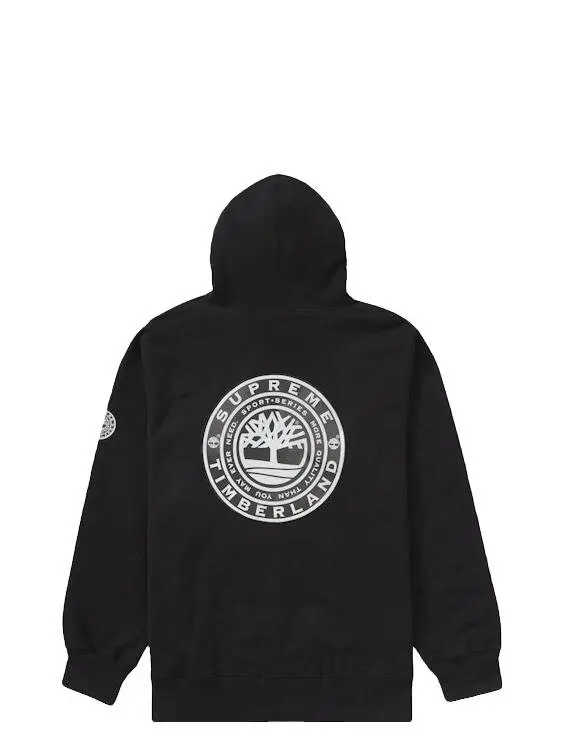 Supreme Timberland Hooded Sweatshirt - Black