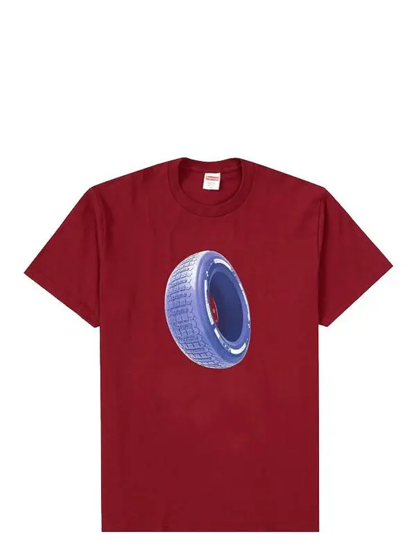 Supreme Tire Tee Shirt - Cardinal