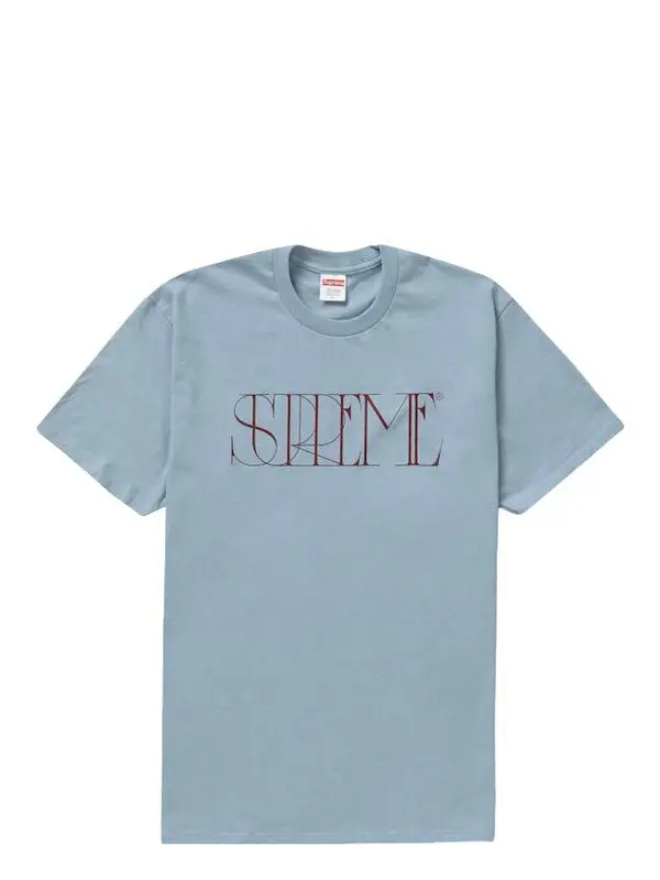 Supreme Trademark Tee Shirt - Dusty Blue