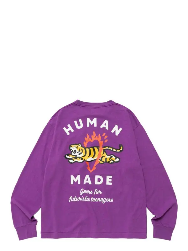 HUMAN MADE Graphic #3 Long Sleeve T-shirt - Purple