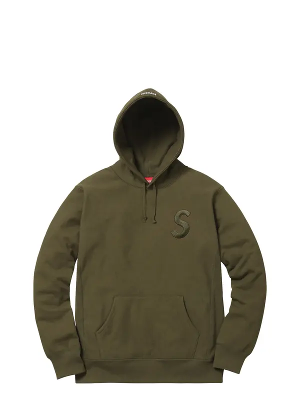 Supreme Tonal S Logo Hoodie - Dark Olive