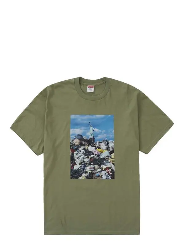 Supreme Trash Tee Shirt - Light Olive