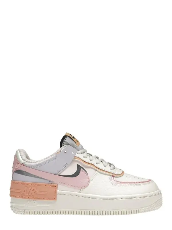 Nike Air Force 1 Low Shadow Sneakers - Sail/orange Chalk/dark Obsidian