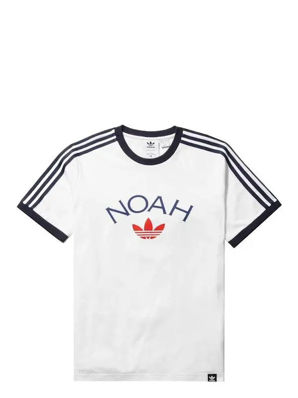 NOAH X Adidas Core Logo Ringer Tee Shirt - White