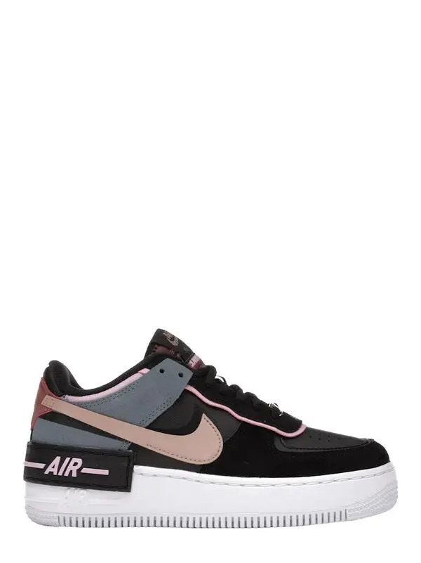 Nike Air Force 1 Low Shadow Sneakers - Black/light Arctic Pink/claystone Red
