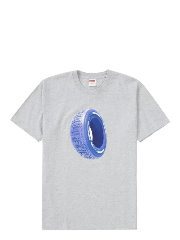 Supreme Tire Tee Shirt - Heather Grey
