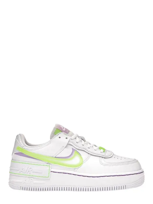 Nike Force 1 Low Shadow - White/electric Green/violet Shock