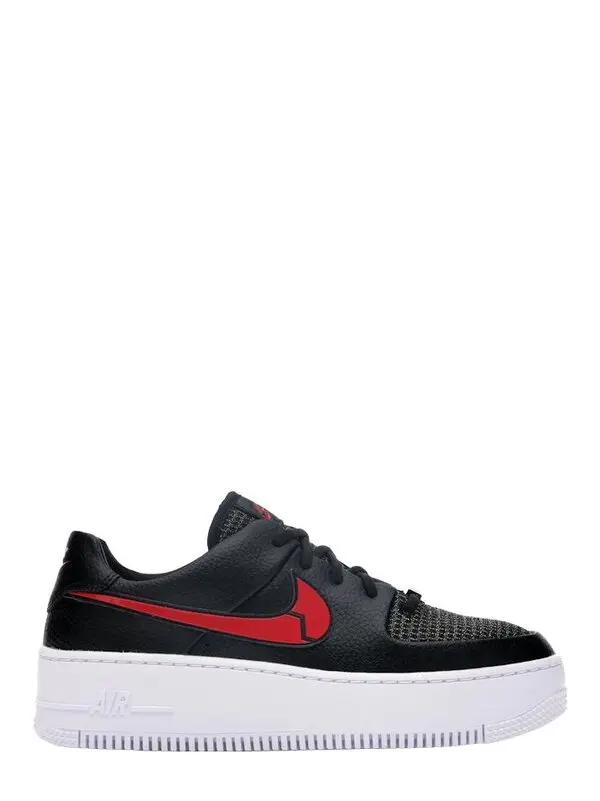 Nike Air Force 1 Sage Low Valentine's Day - Black/metallic Silver/university Red
