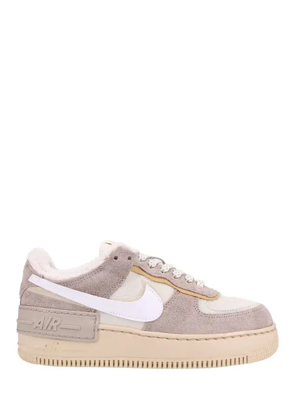 Nike Air Force 1 Low Shadow Wild Sneakers - Enigma Stone/white/oatmeal
