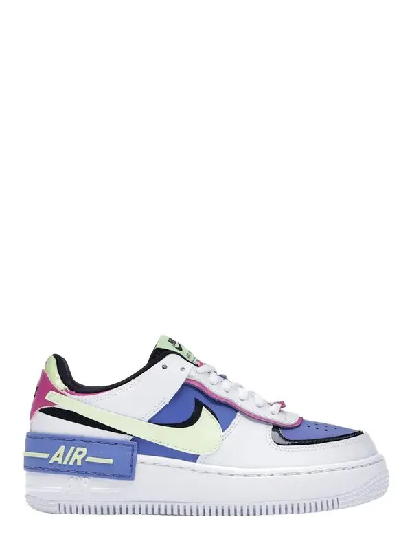 Nike Force 1 Shadow Sneakers - White/sapphire/fire Pink
