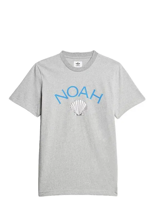 NOAH X Adidas Originals Running T-shirt - Medium Grey Heather