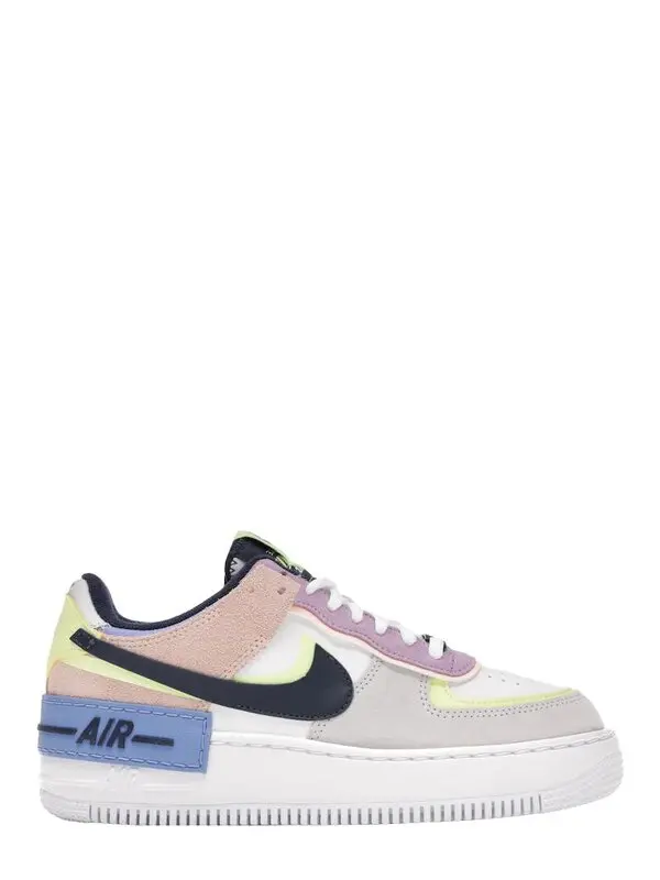 Nike Air Force 1 Low Shadow Sneakers - Photon Dust/barely Volt/crimson Tint
