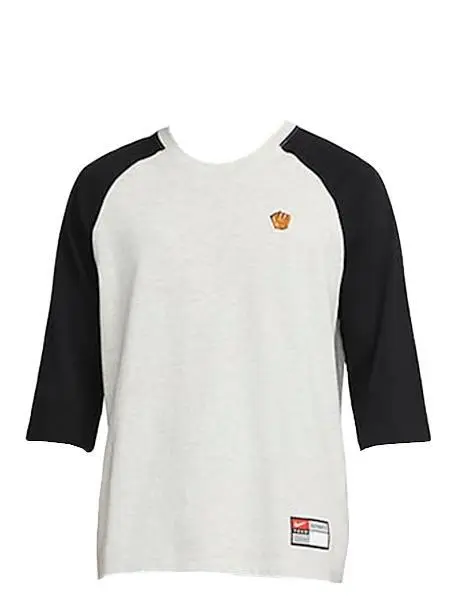 Nike Sb X Mlb Skate Raglan Mitt Logo T-shirt - Grey Heather/black